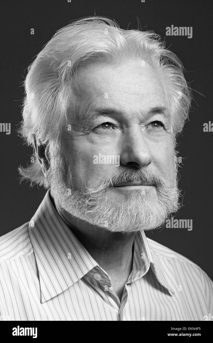 Man old beard portrait Black and White Stock Photos & Images - Alamy