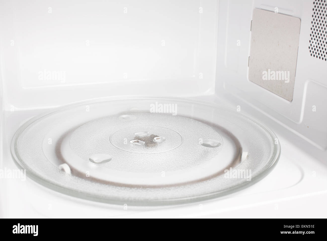 Inside of microwave Stock Photo - Alamy