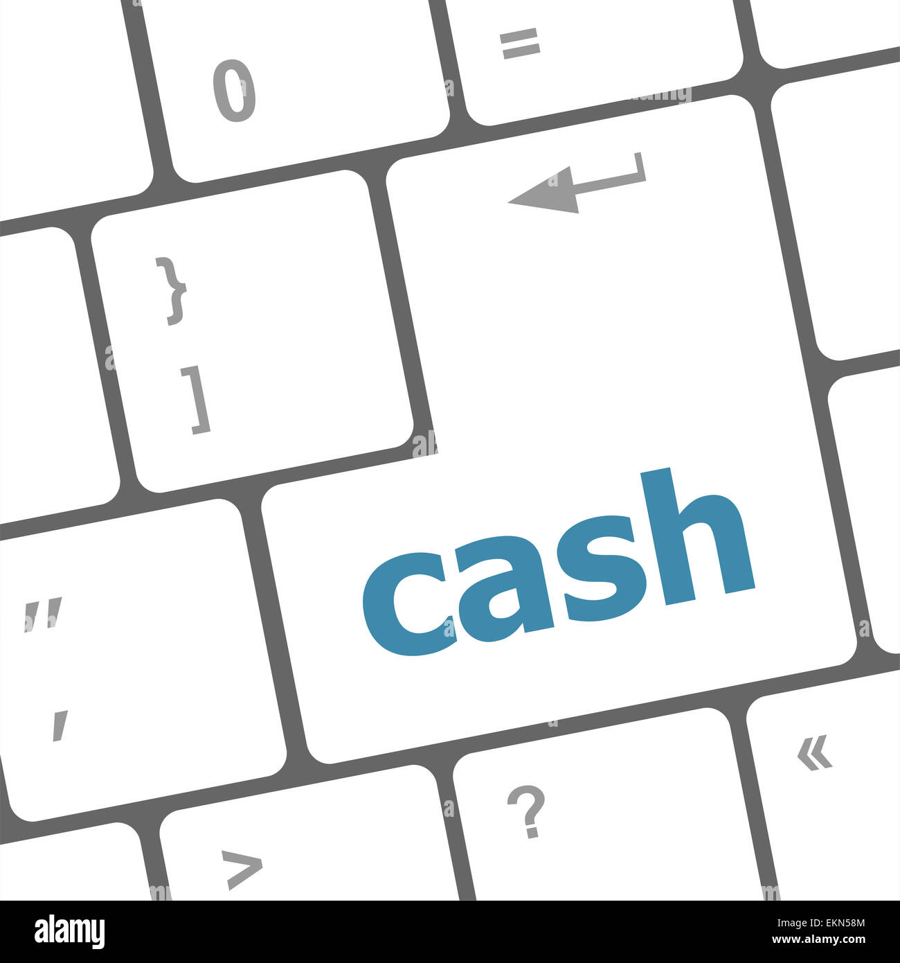 cash button on computer keyboard showing business concept Stock Photo ...