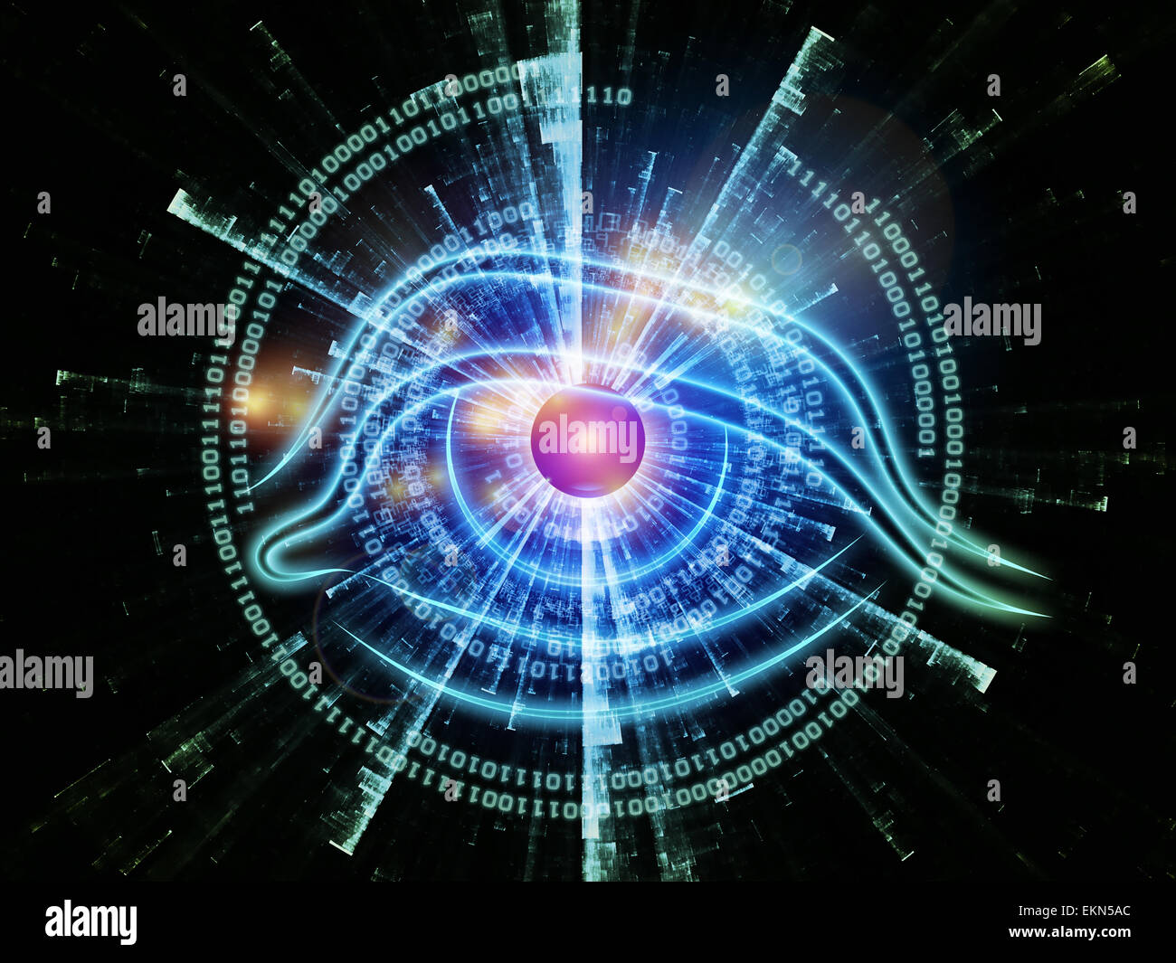 Eye of digital progress Stock Photo - Alamy