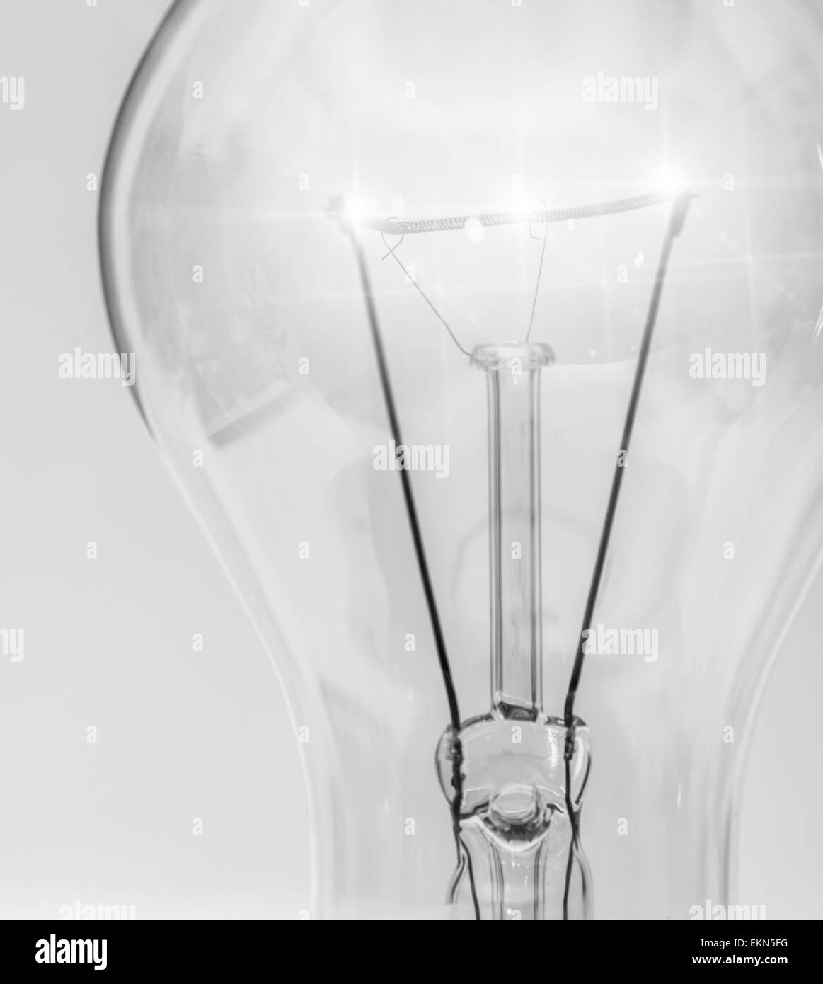 Light bulb glow lamp Black and White Stock Photos & Images - Alamy