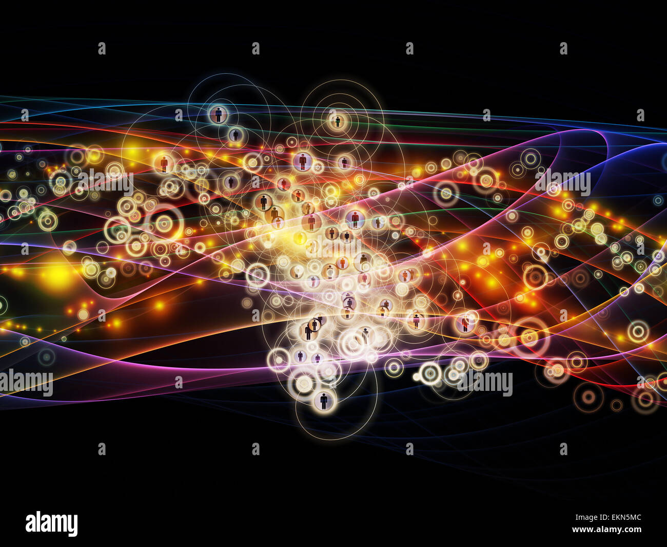 Paradigm of Dynamic Network Stock Photo - Alamy