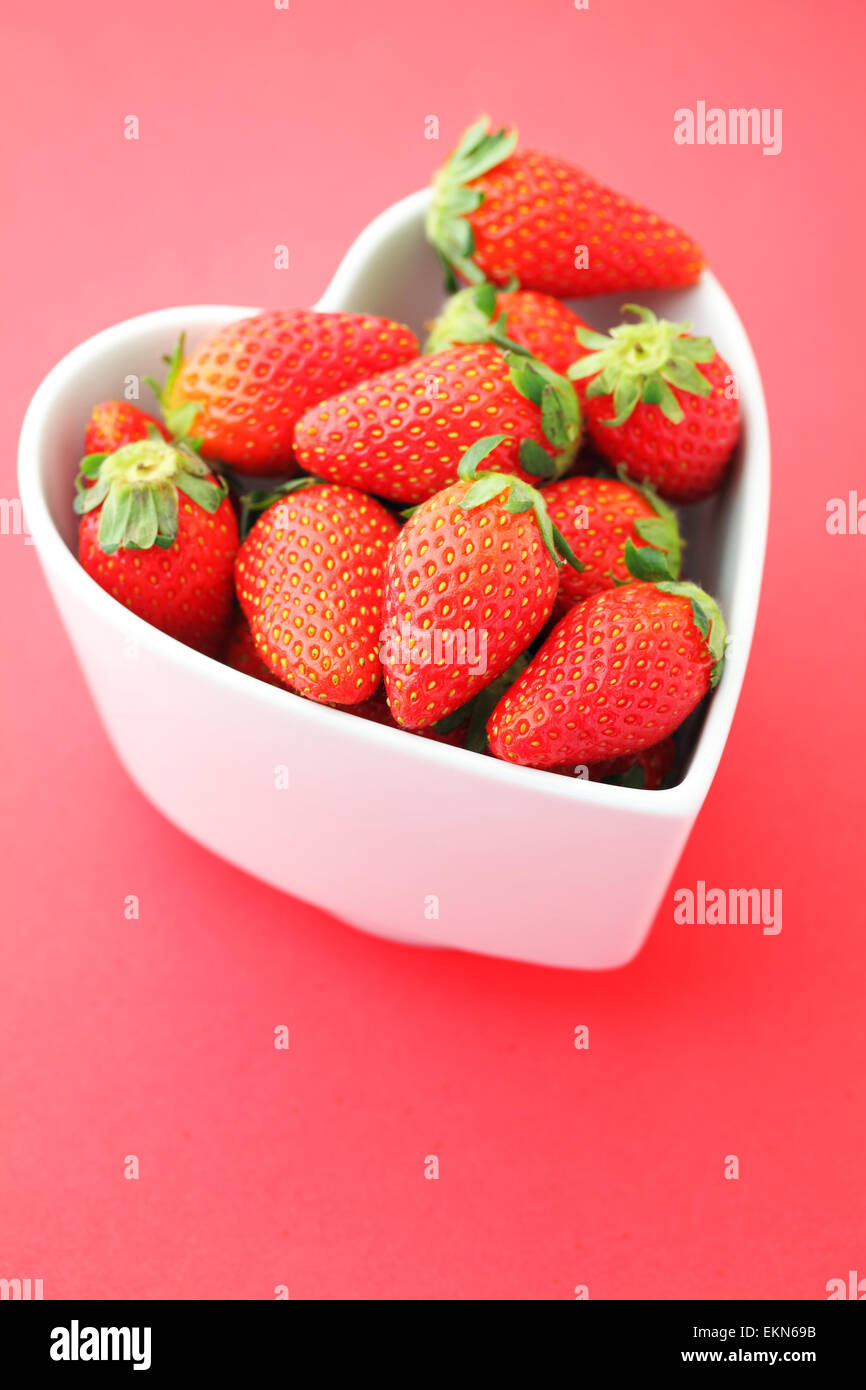 Red strawberry in shape hi-res stock photography and images - Alamy