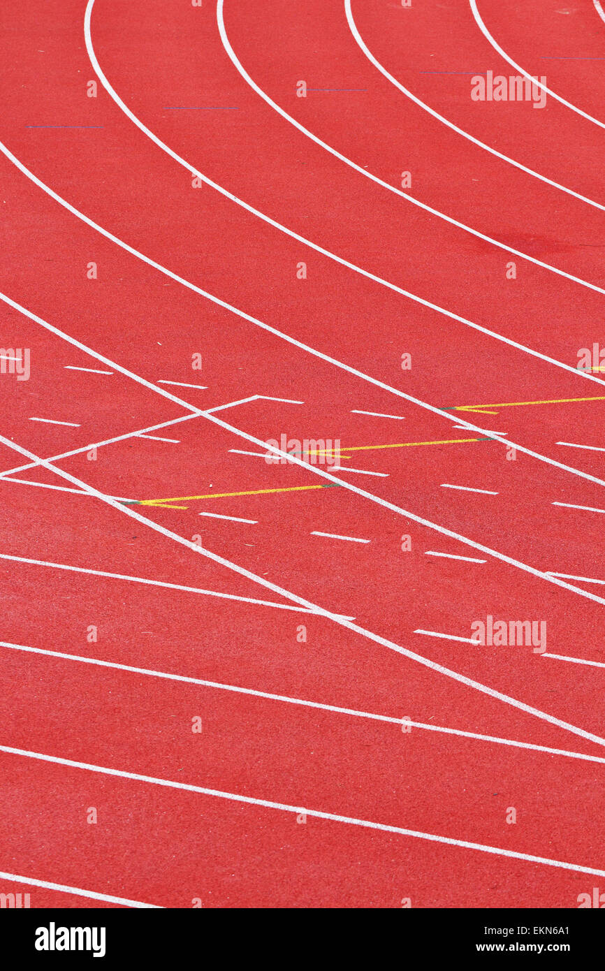 Sport running track Stock Photo - Alamy