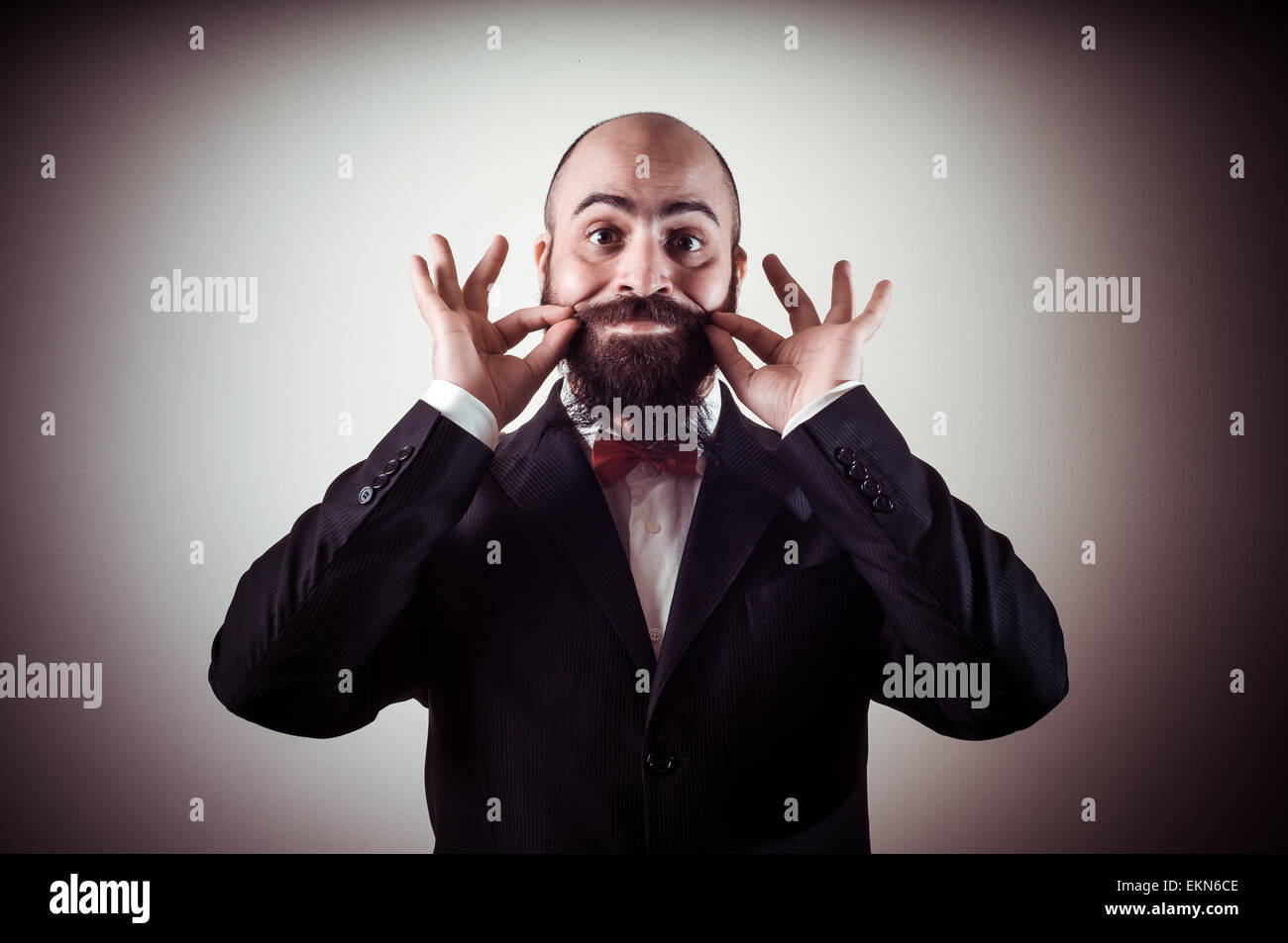 Bearded businessman mustache long hi-res stock photography and images ...