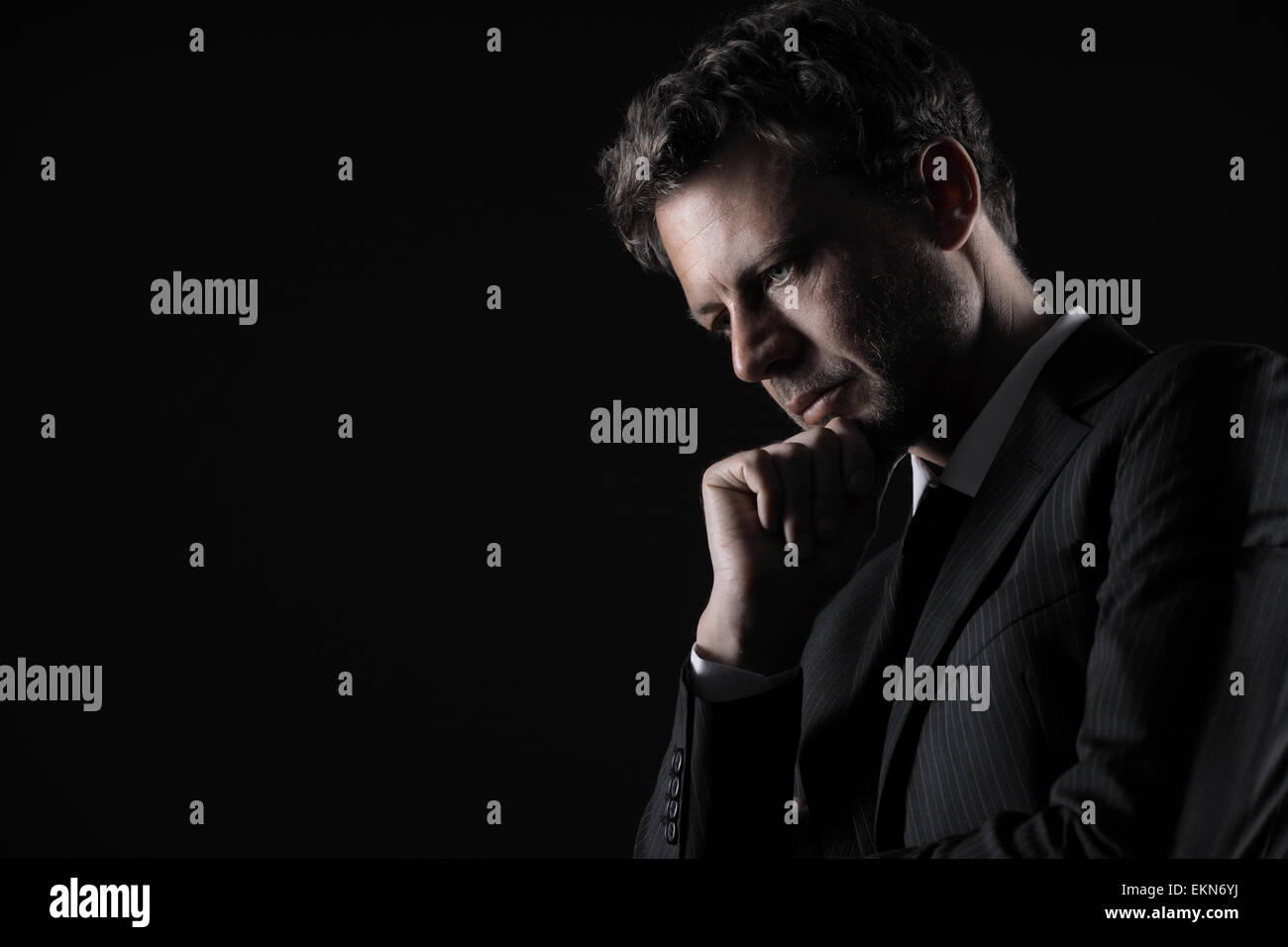 Worried deep hi-res stock photography and images - Alamy