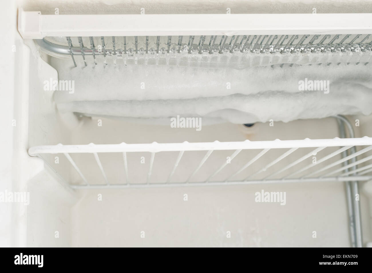 time to defrost an ice laden inefficient deep freezer with built up ...