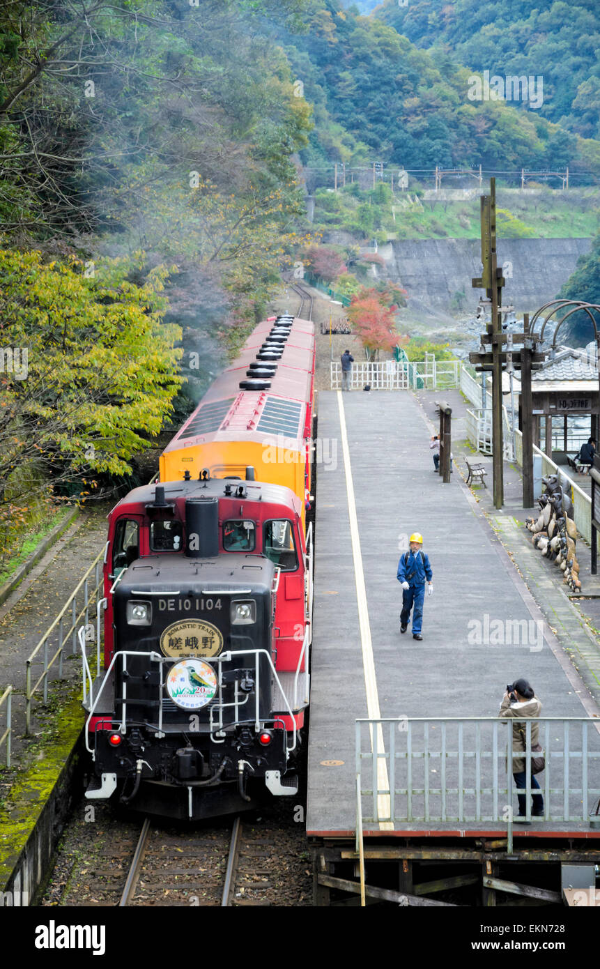 Old-style Japanese train. This is the non-digitally enhanced version ...