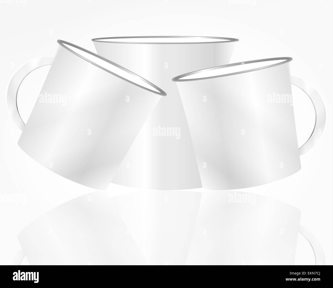 Set tableware on grey Black and White Stock Photos & Images - Alamy