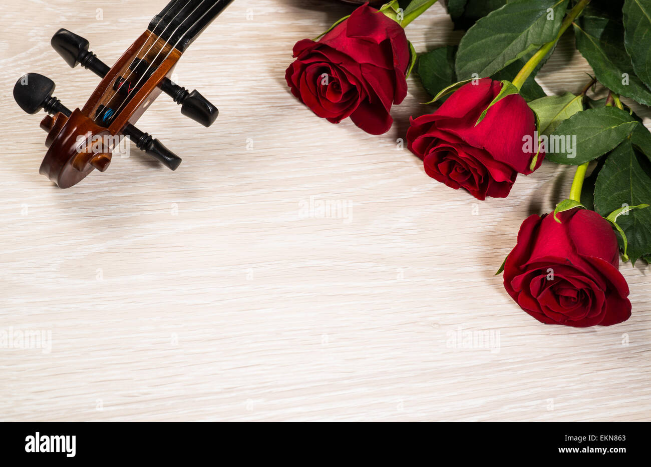 Old violin musical notes rose hi-res stock photography and images - Alamy