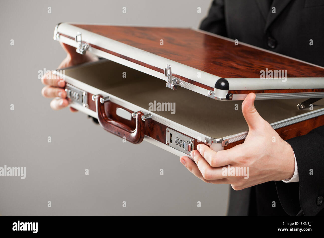 Document case in businessman hands Stock Photo - Alamy