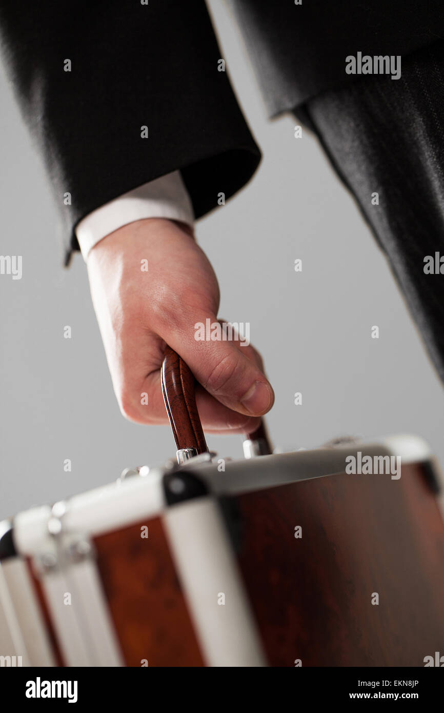Document case in businessman hands Stock Photo - Alamy