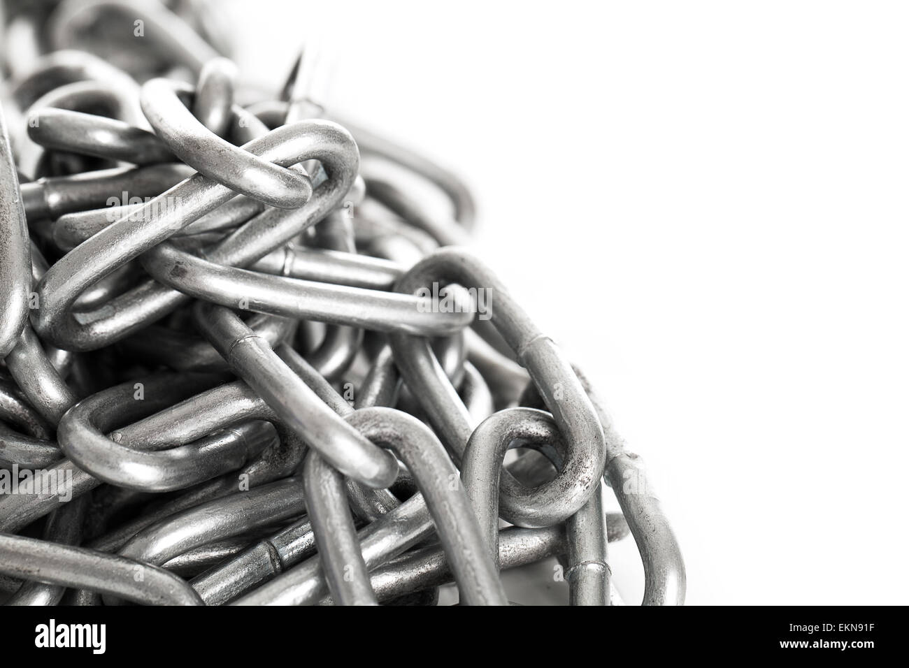 Silver steel chain on hi-res stock photography and images - Alamy