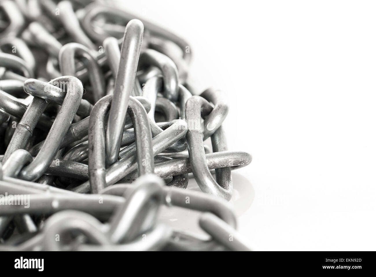 Silver steel chain on hi-res stock photography and images - Alamy