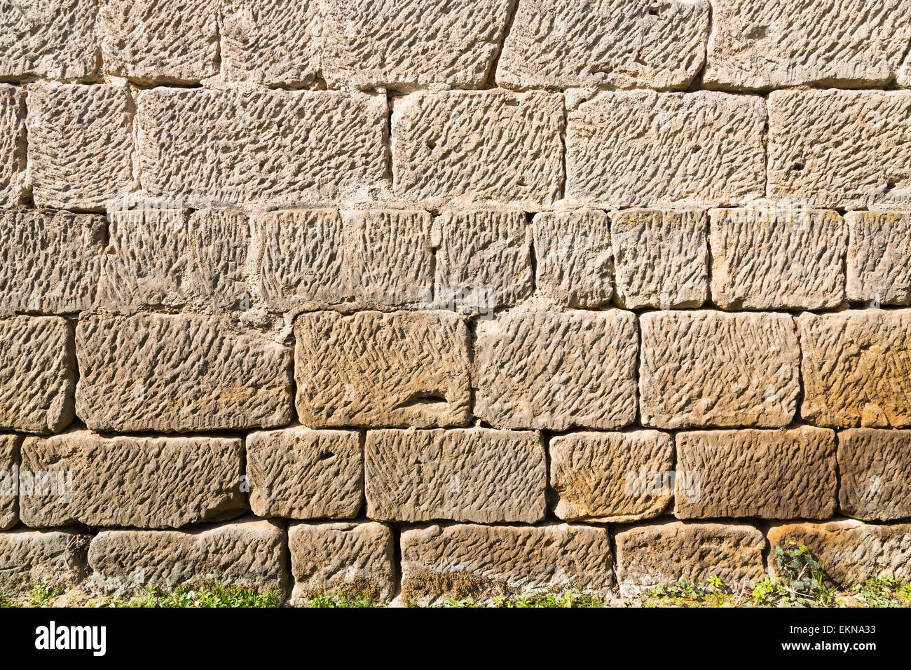 Sandstone wall background, sandstone wall of large blocks Stock Photo ...