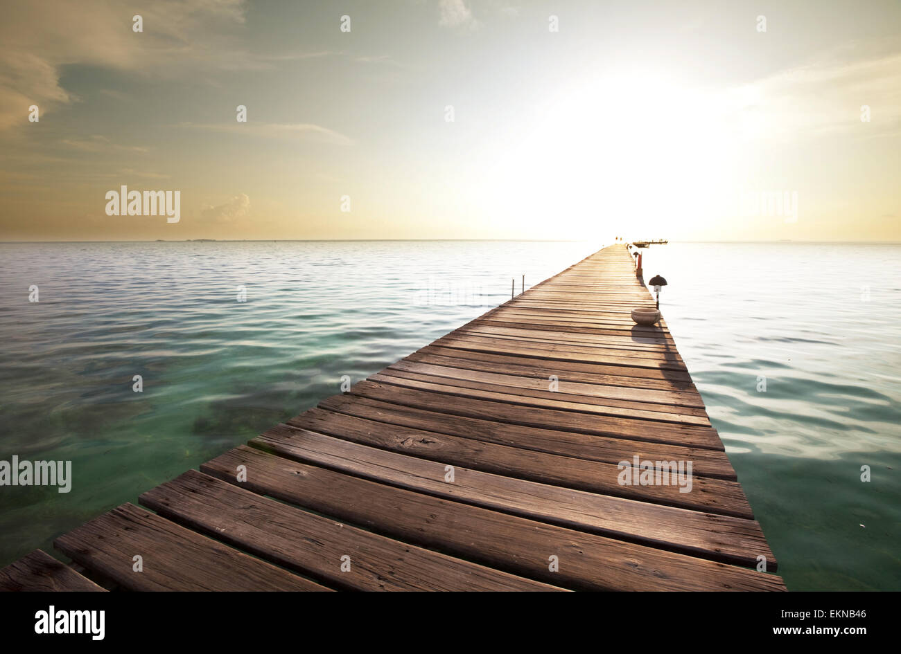Boardwalk on beach Stock Photo - Alamy