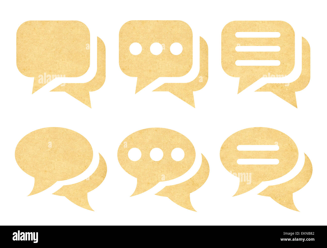 Chat icon retro style from old paper Stock Photo - Alamy