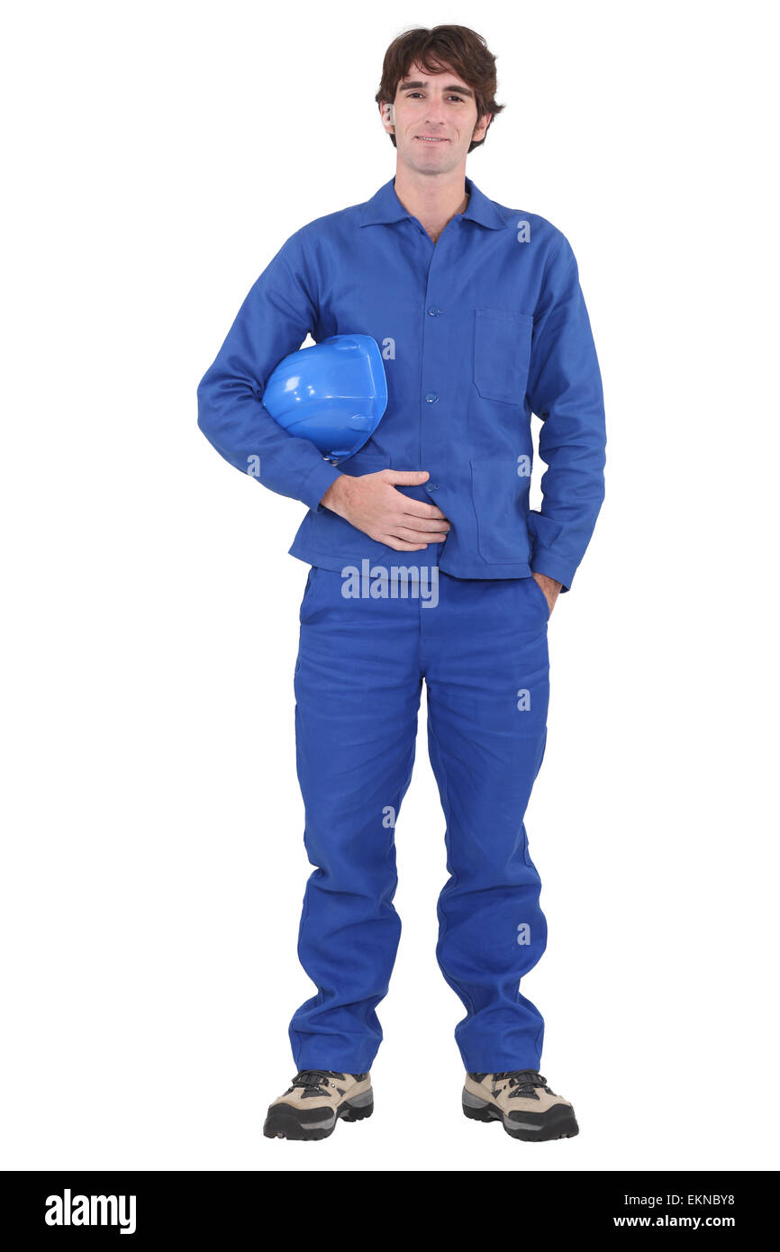 Portrait of a tradesman Stock Photo - Alamy