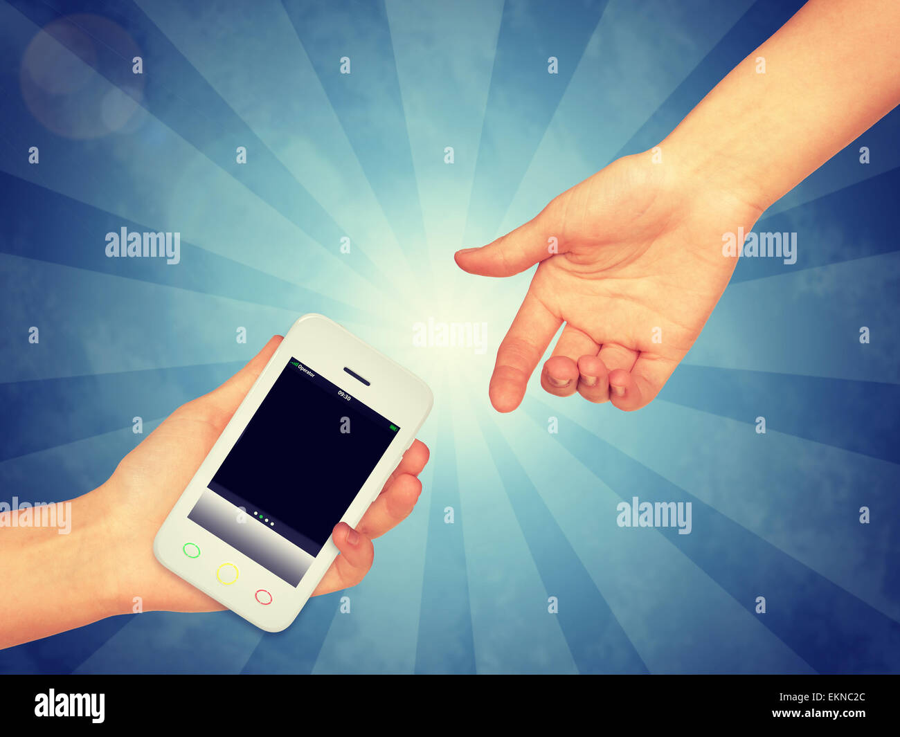 Mobile phone with touch screen Stock Photo - Alamy