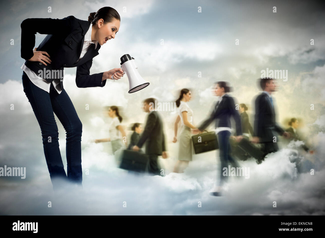 Angry crowd shouting hi-res stock photography and images - Alamy