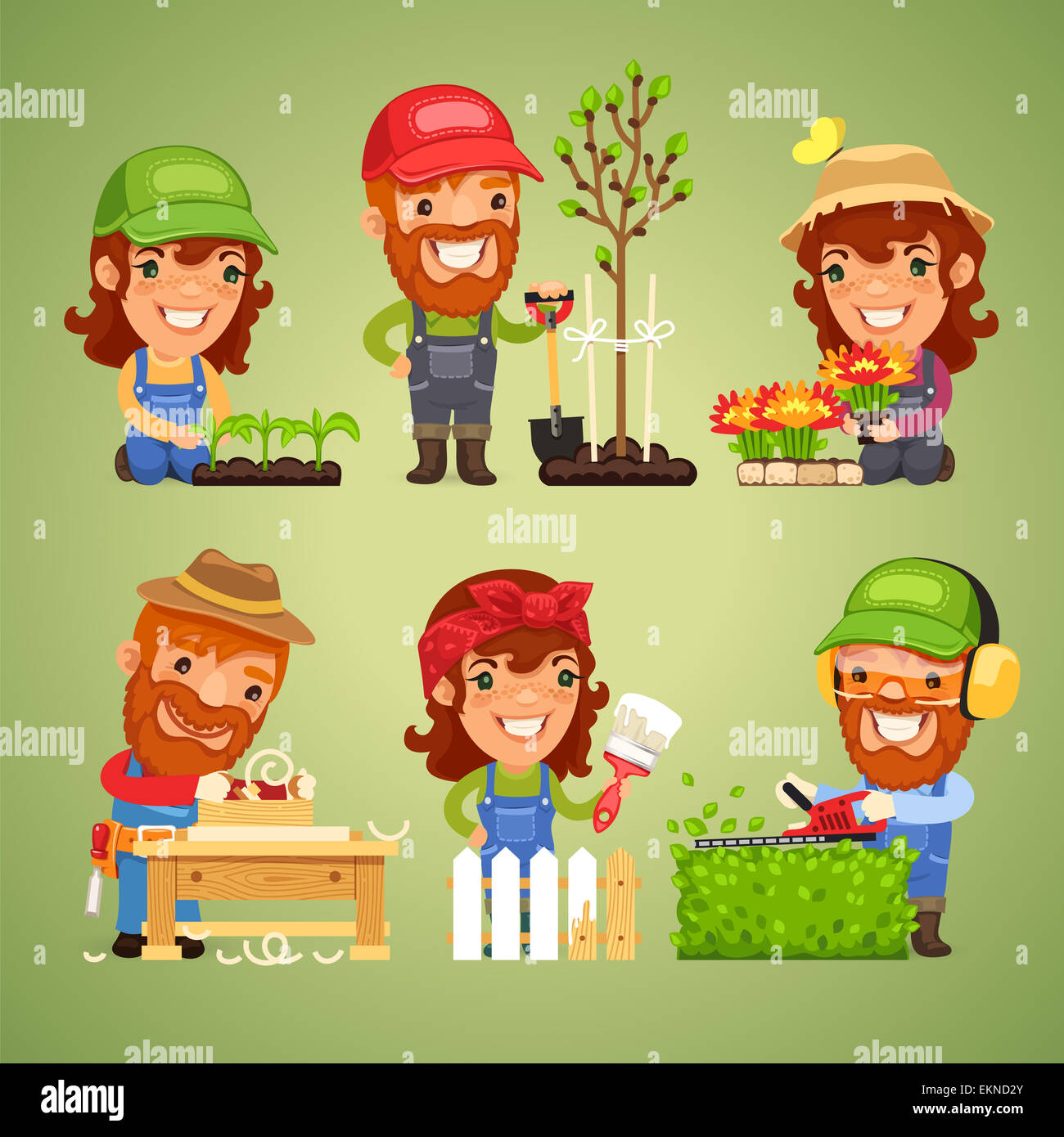 Spring vector icons hi-res stock photography and images - Alamy