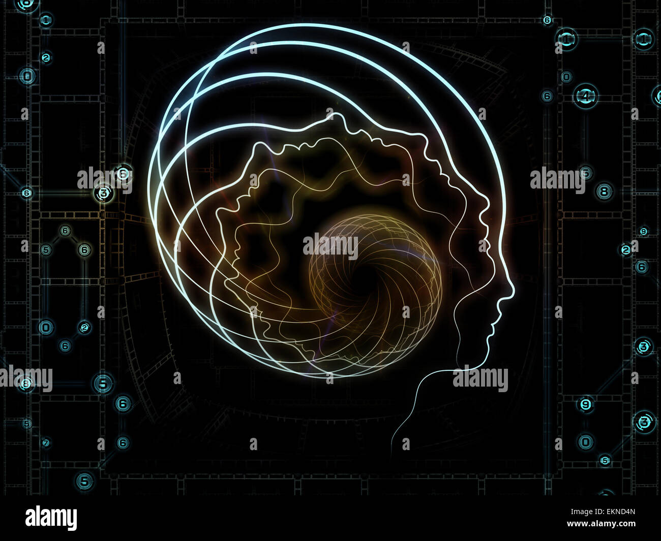 The Living Human Technology Stock Photo - Alamy