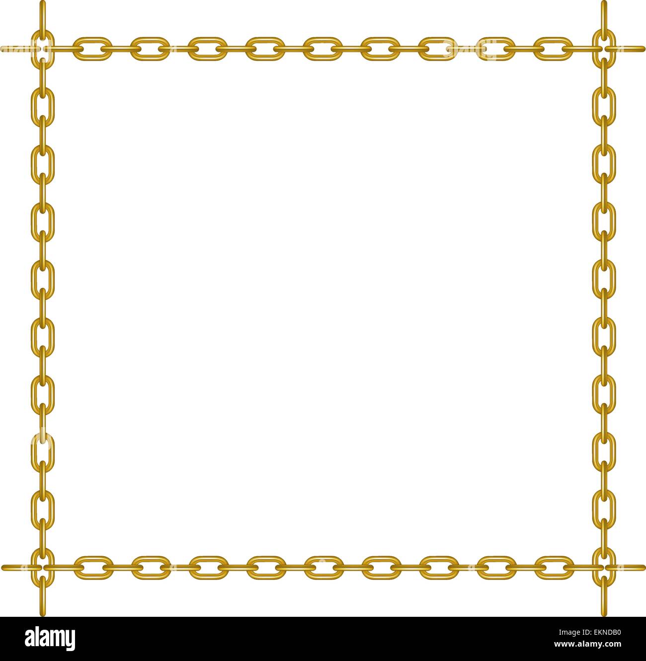 Golden square frame white Stock Vector Images - Alamy