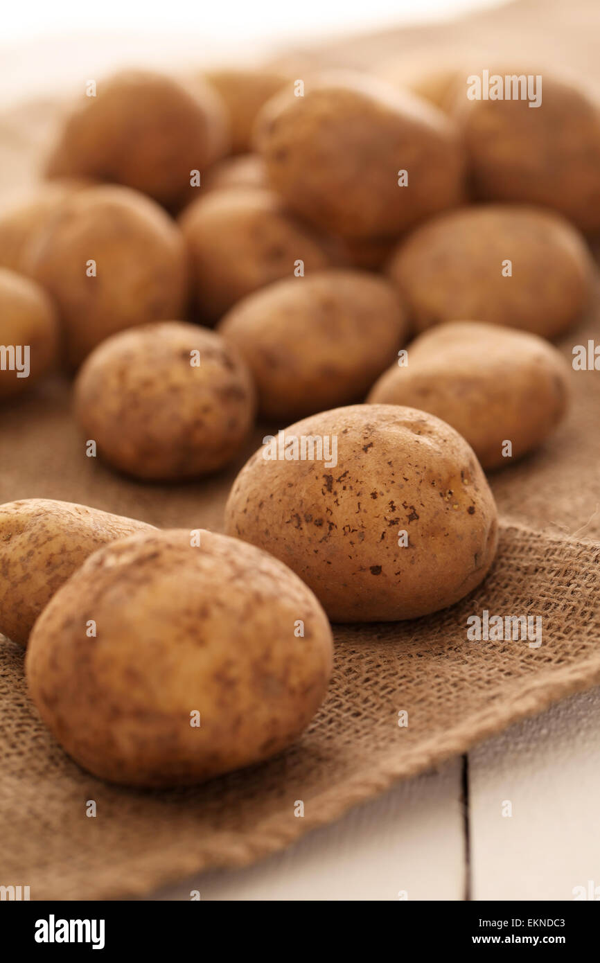 Closeup image of rustic potatoes Stock Photo - Alamy