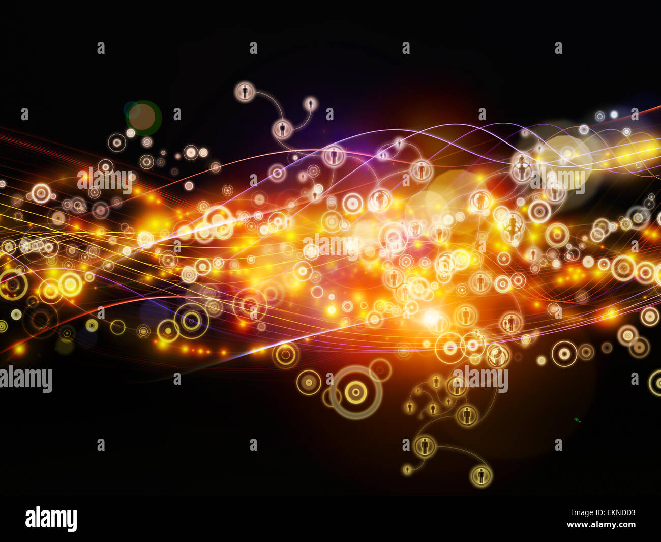 Energy of Dynamic Network Stock Photo - Alamy