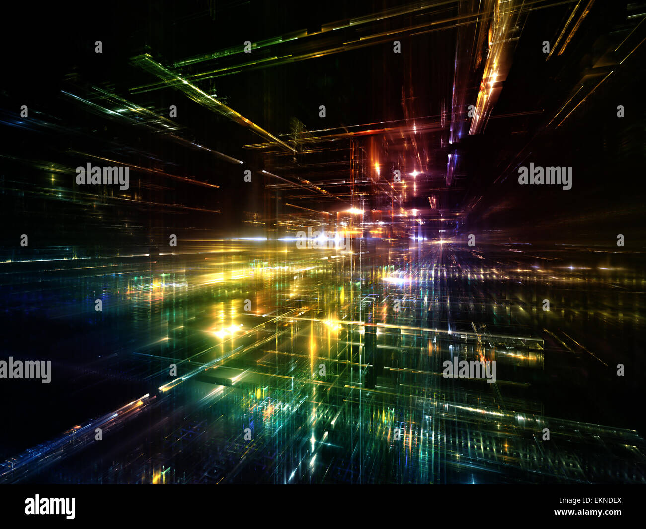 Lights of Fractal Dimensions Stock Photo - Alamy