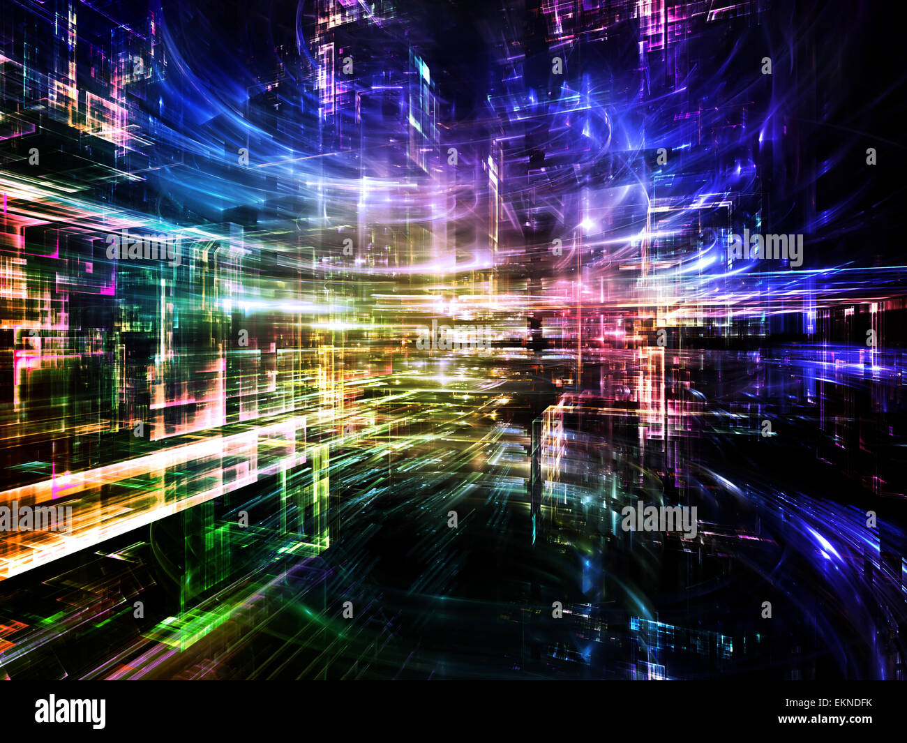 Stream of Fractal Dimensions Stock Photo - Alamy