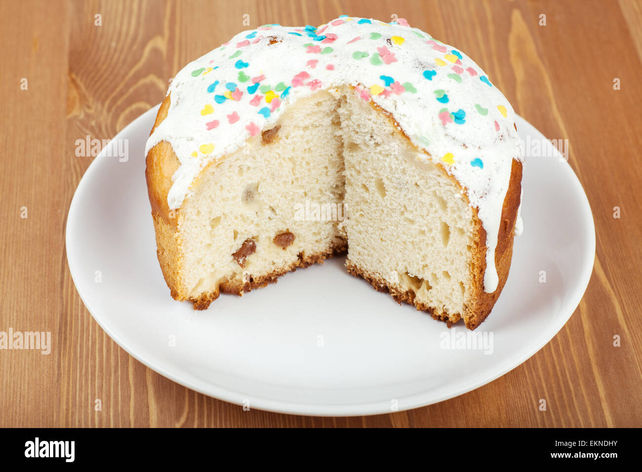 Cake with icing Stock Photo - Alamy