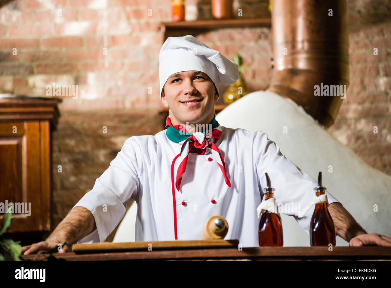 portrait of a cook Stock Photo - Alamy