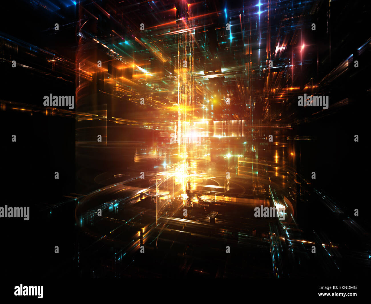 Lights of Fractal Dimensions Stock Photo - Alamy