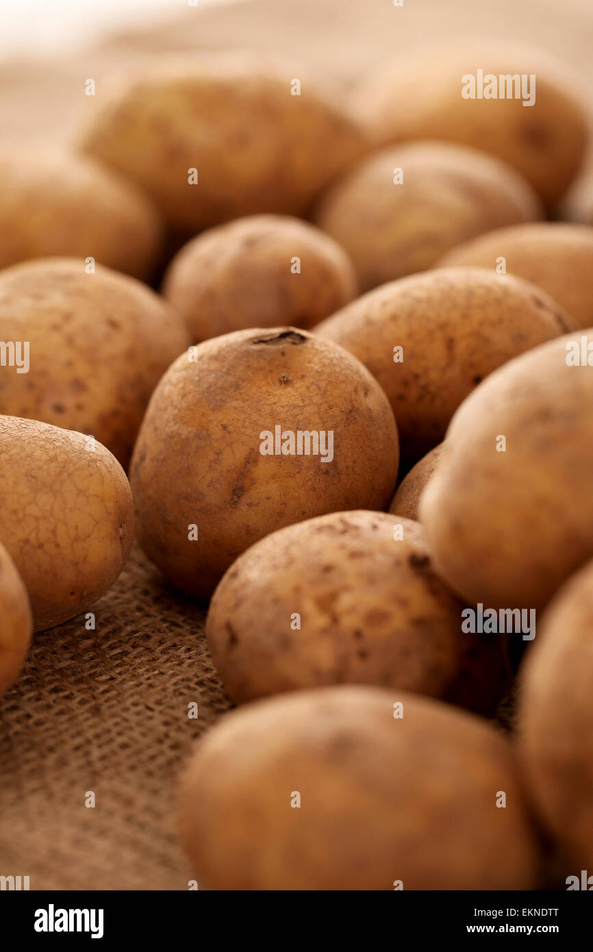 Closeup image of rustic potatoes Stock Photo - Alamy