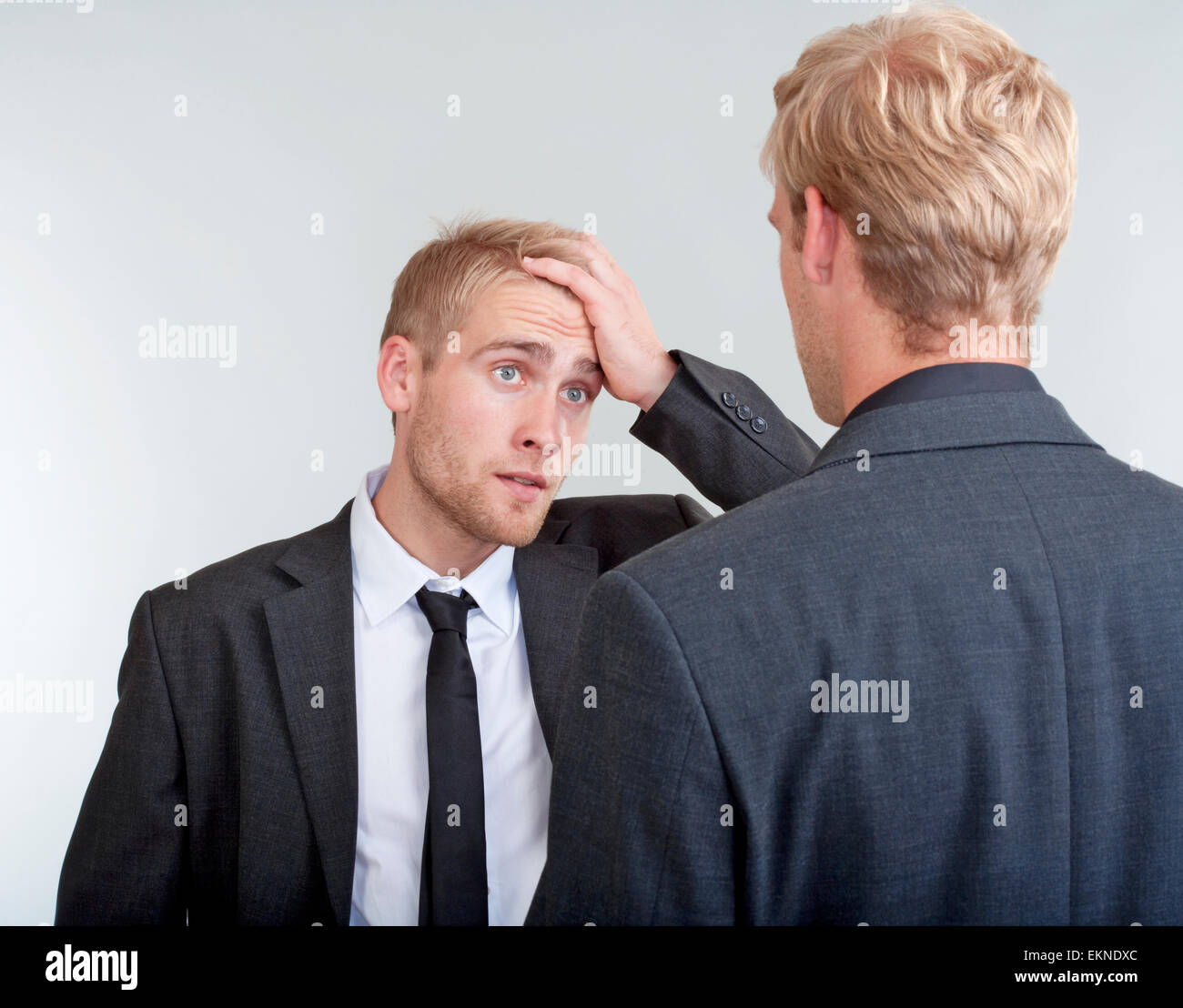 two businessmen discussing Stock Photo - Alamy
