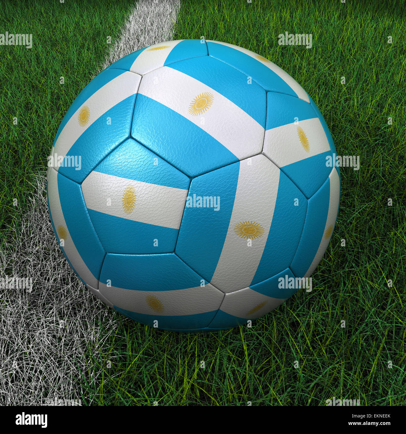 3d soccer ball argentina flag hi-res stock photography and images - Alamy