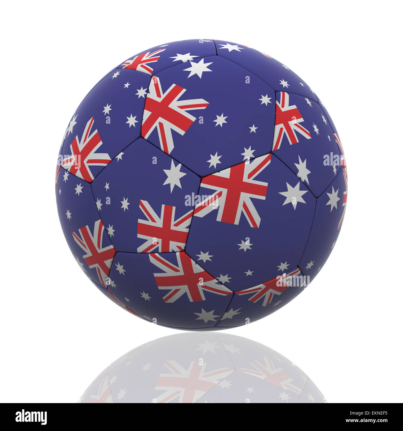 Isolated Soccer Ball with Australian Flag Stock Photo - Alamy