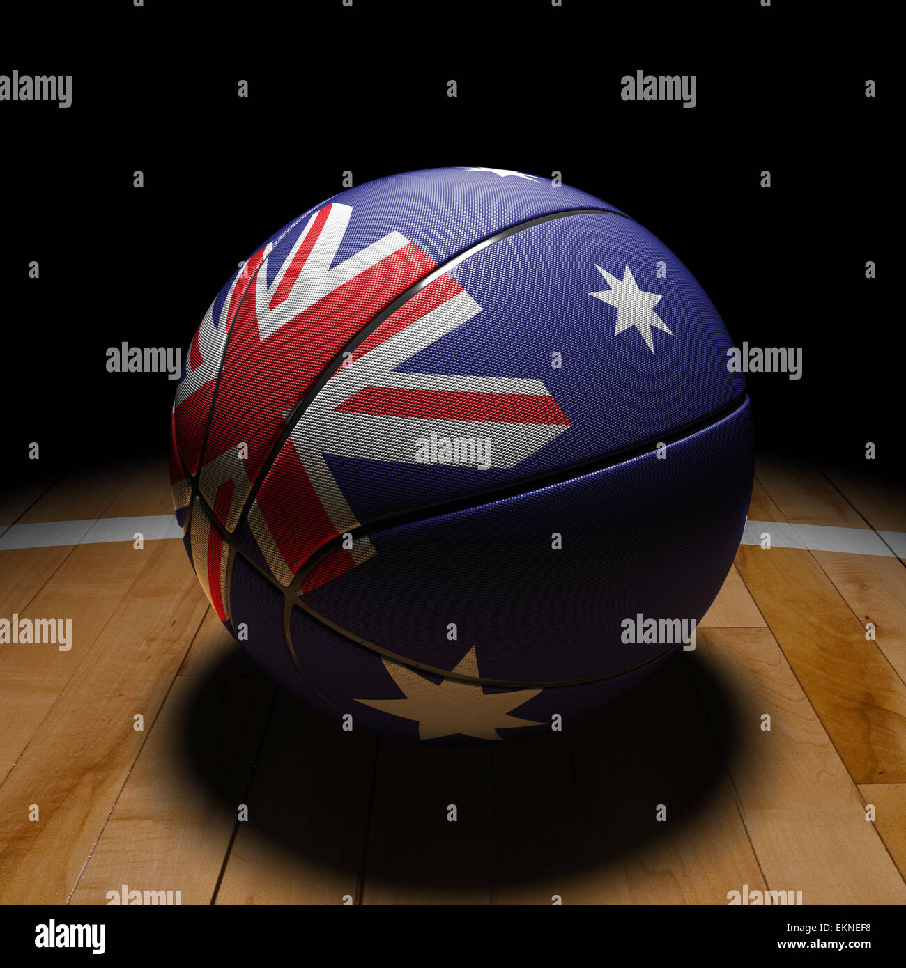 Australian Basket Ball with Dramatic Light Stock Photo - Alamy