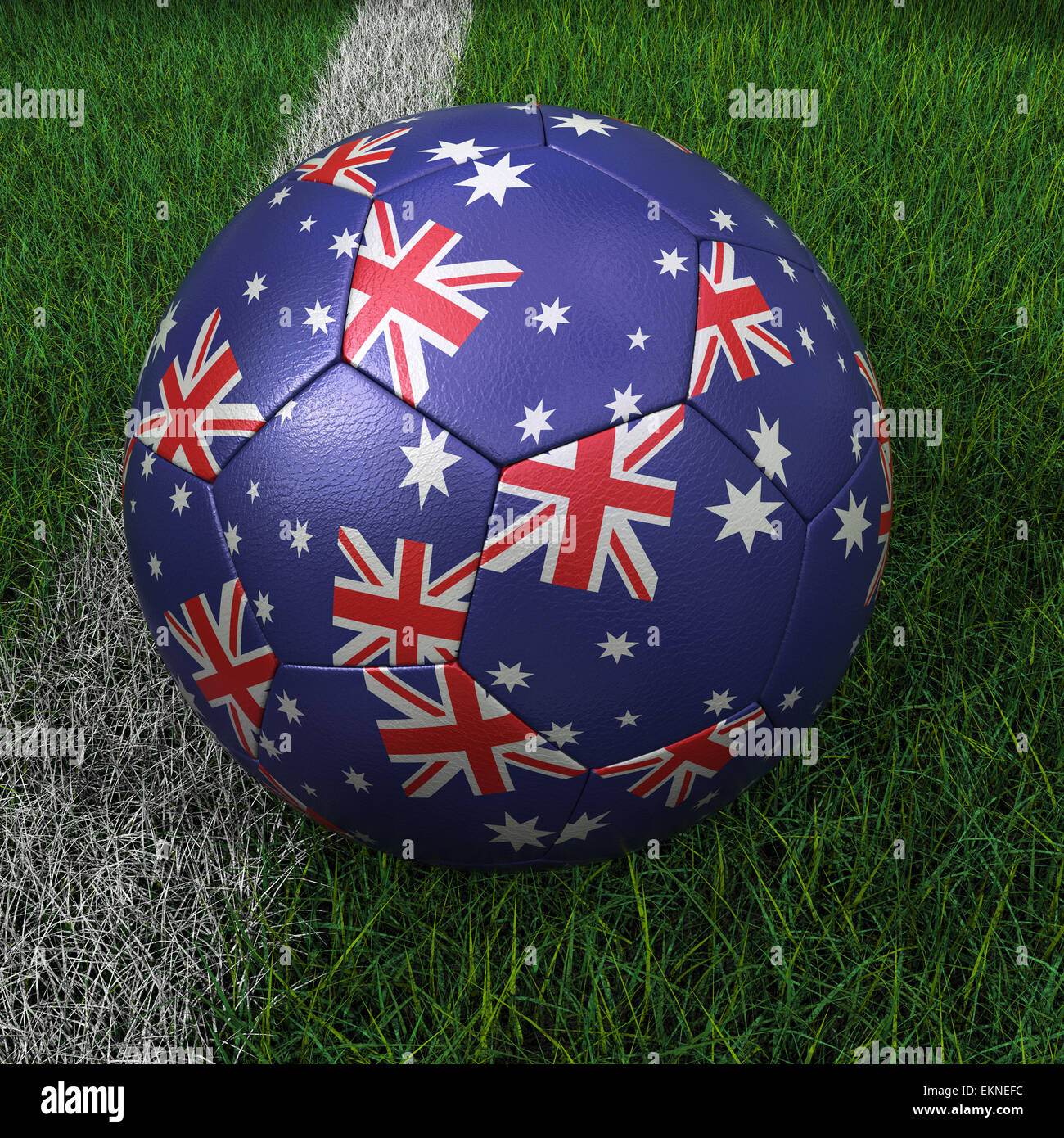 Soccer Ball with Australian Flag Stock Photo - Alamy