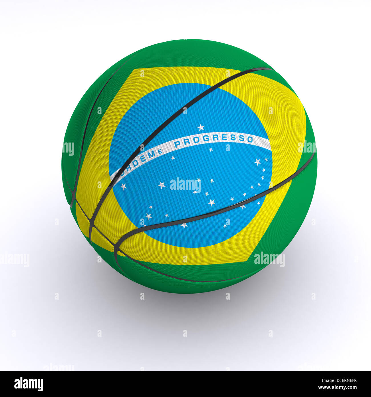 Brazilian Basket Ball on White Stock Photo - Alamy