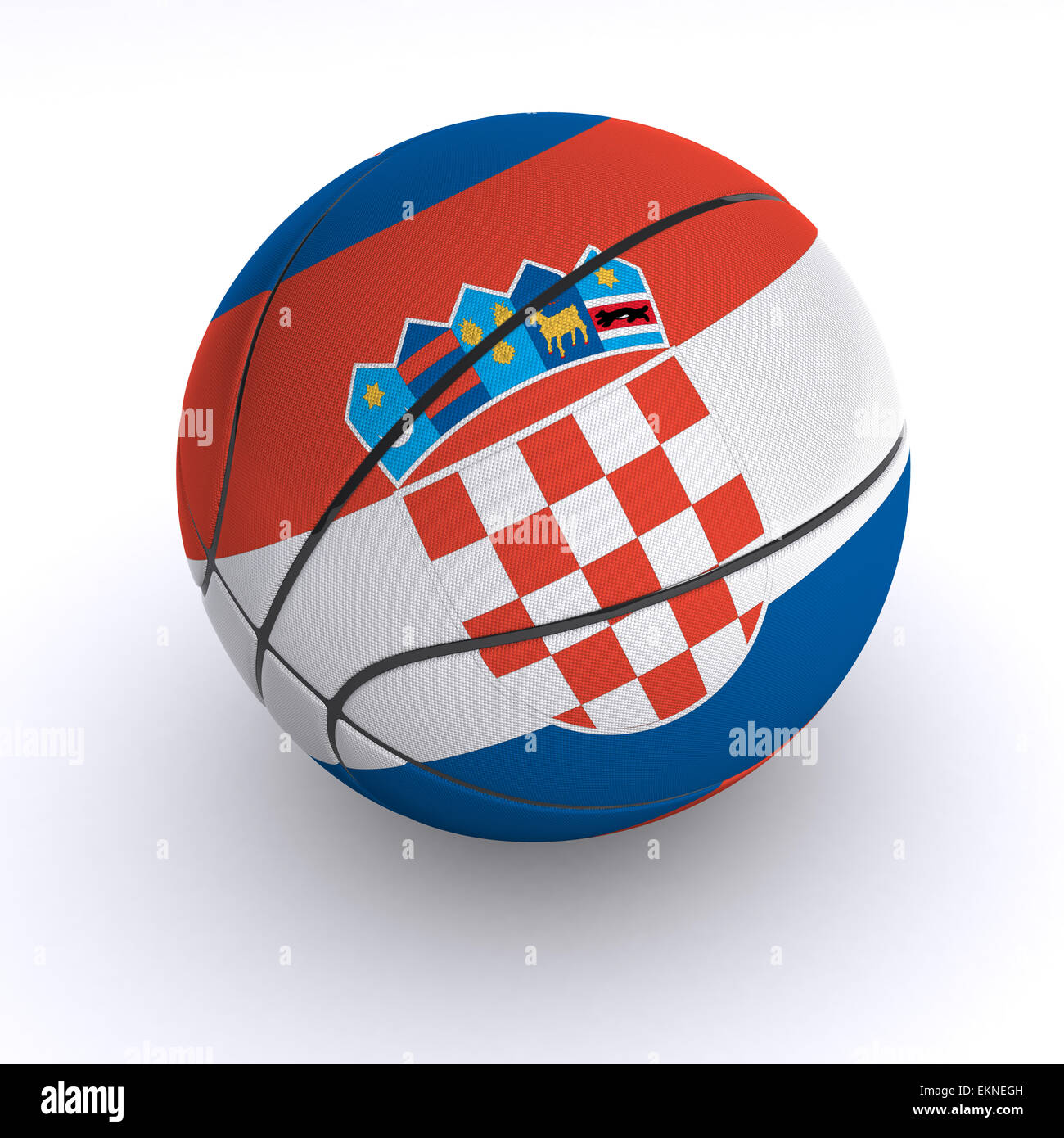 Croatian Basket Ball on White Stock Photo - Alamy