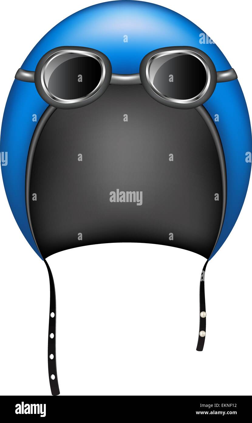 Retro motorcycle helmet and goggles Stock Vector Image & Art - Alamy