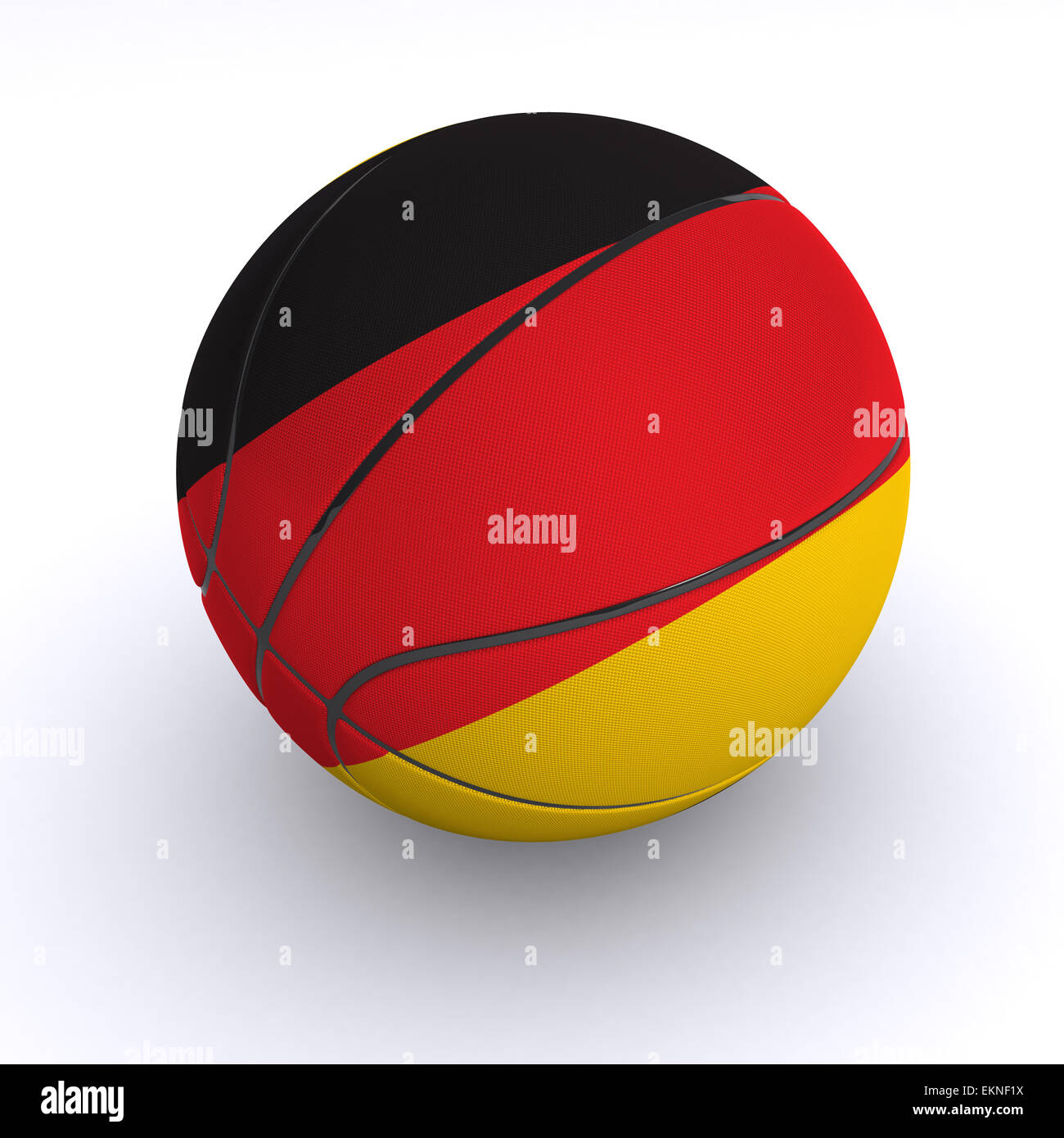 German Basket Ball on White Stock Photo - Alamy