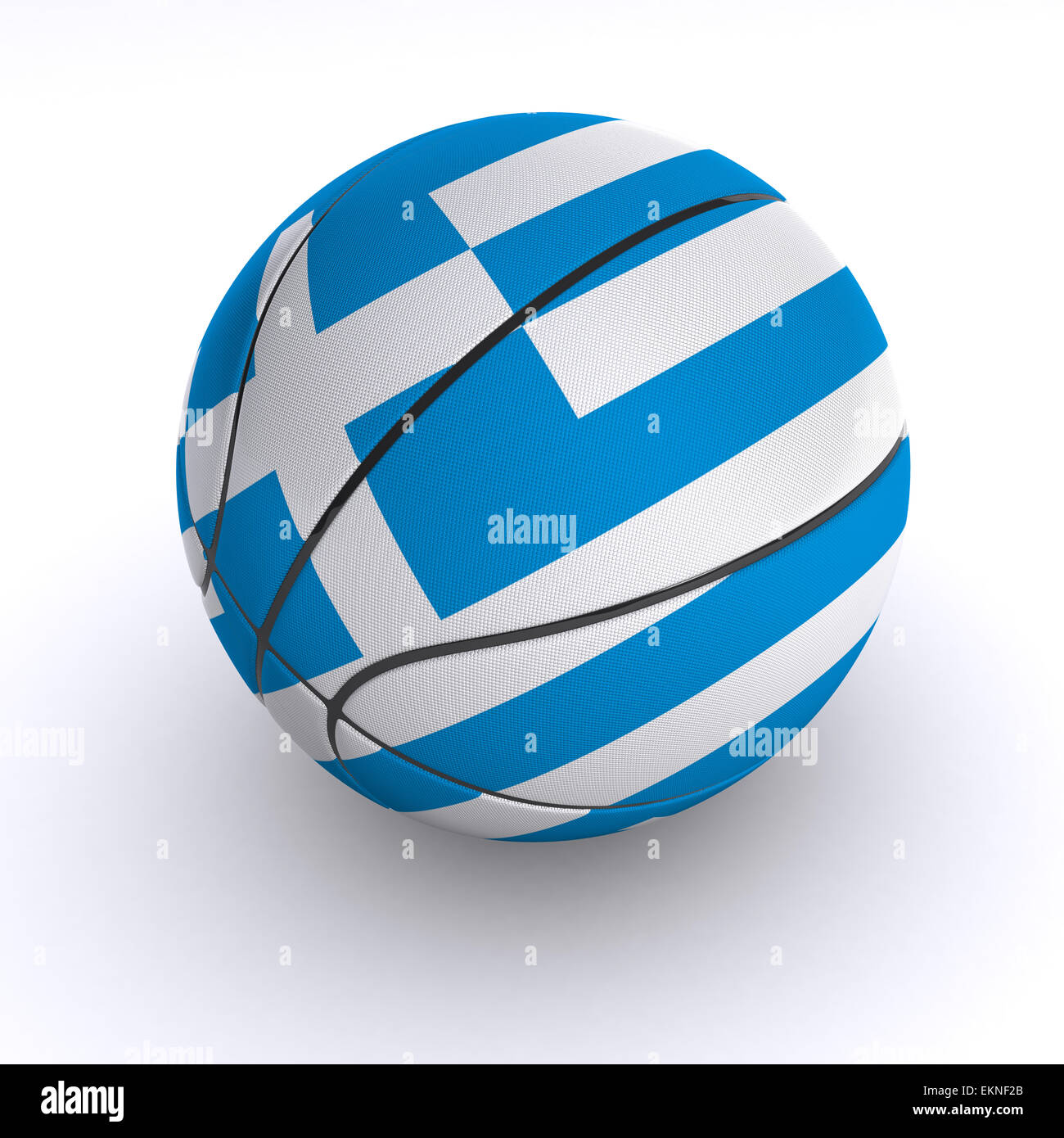 Greek Basket Ball on White Stock Photo - Alamy