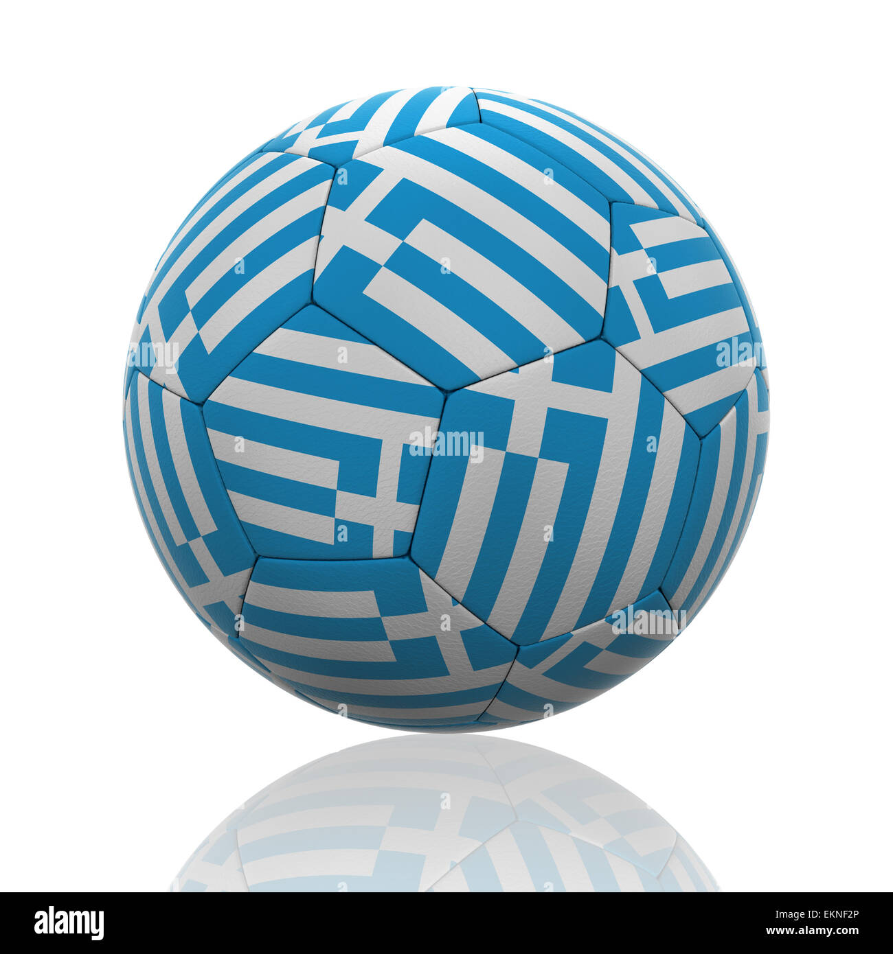 Isolated Soccer Ball with Greek Flag Stock Photo - Alamy