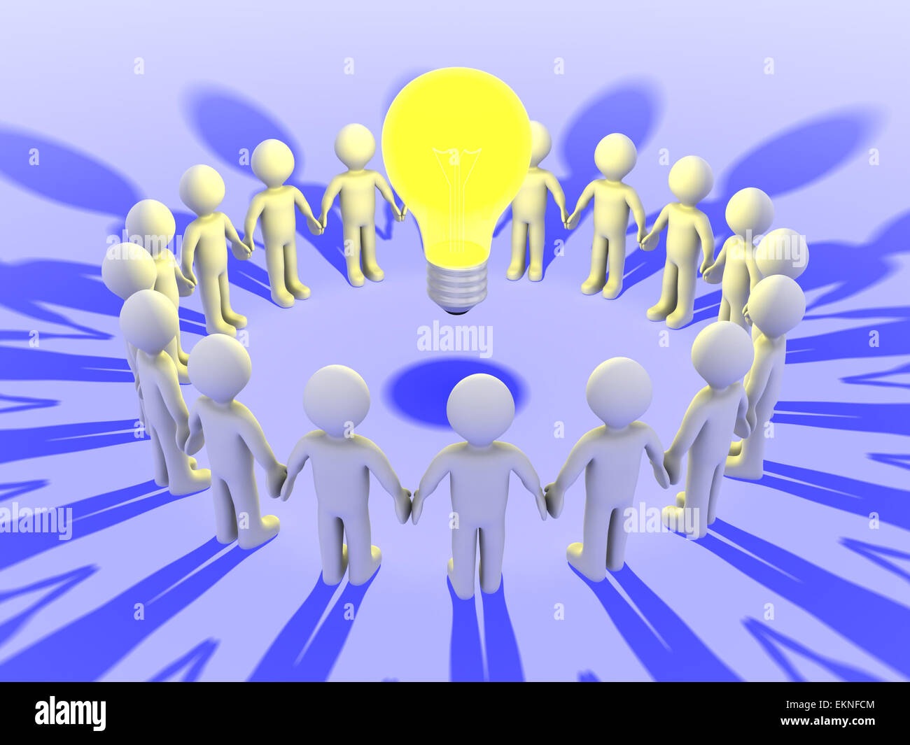 Many hands bulb hi-res stock photography and images - Alamy