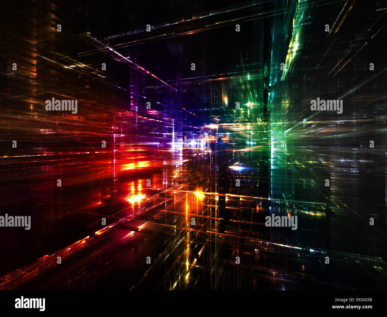 Fractal World Composition Stock Photo - Alamy