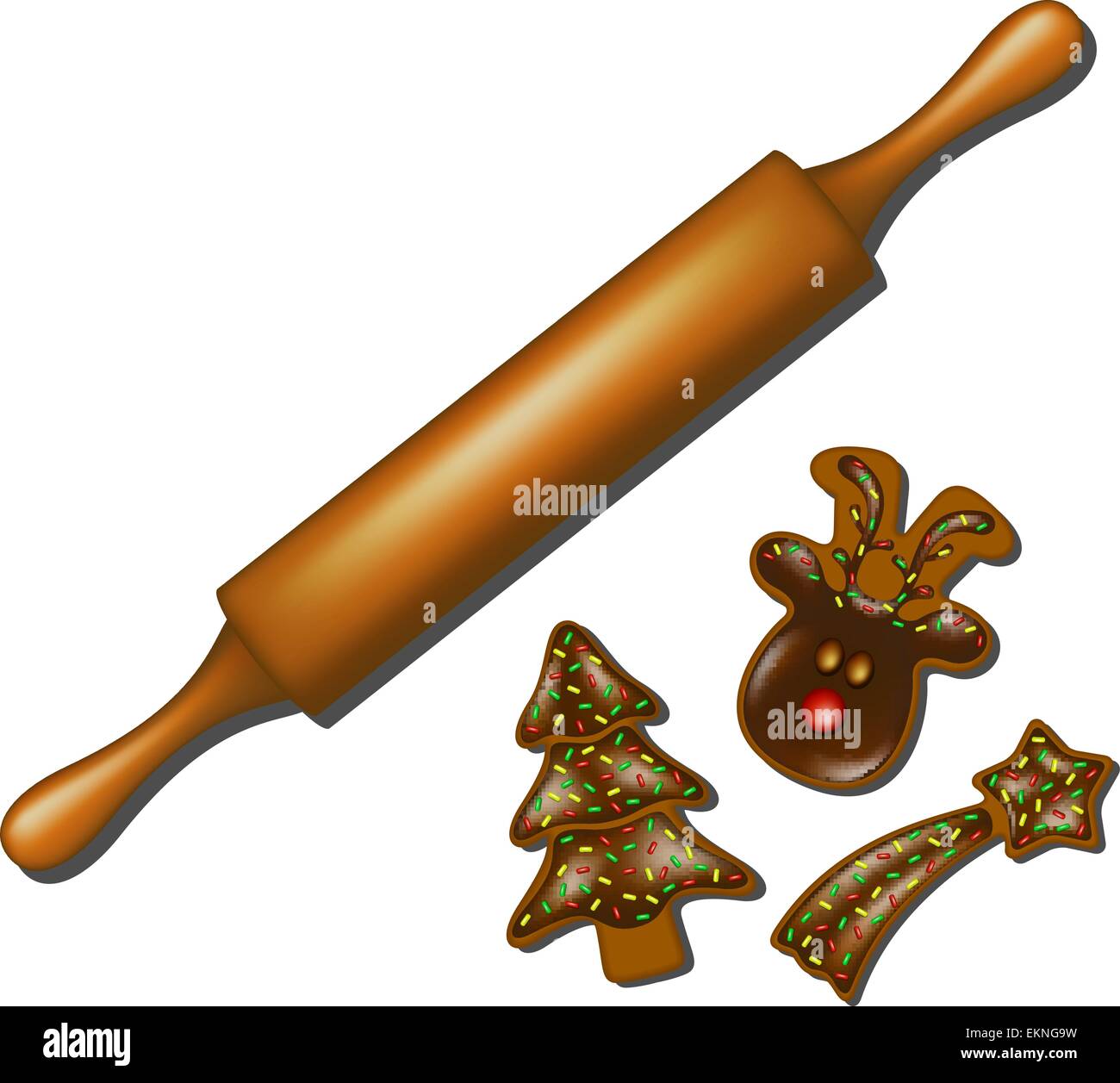Roller cookies Stock Vector Images - Alamy