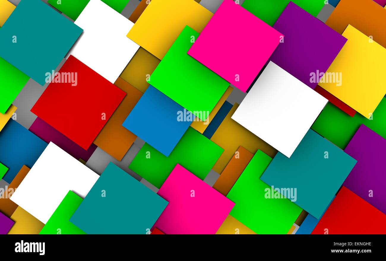 3D Squares Background Stock Photo - Alamy